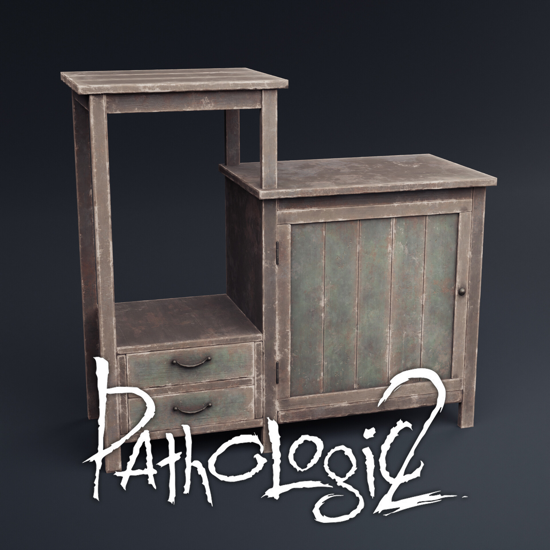 ArtStation - Retro Style Closet - gameready model for the Pathologic 2 game