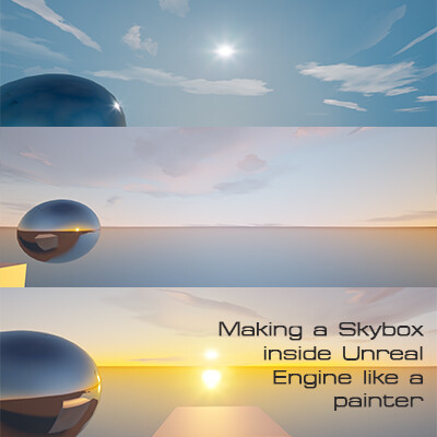 ArtStation - Making a Skybox inside Unreal Engine like a painter, Part 1 - The Idea and Theory