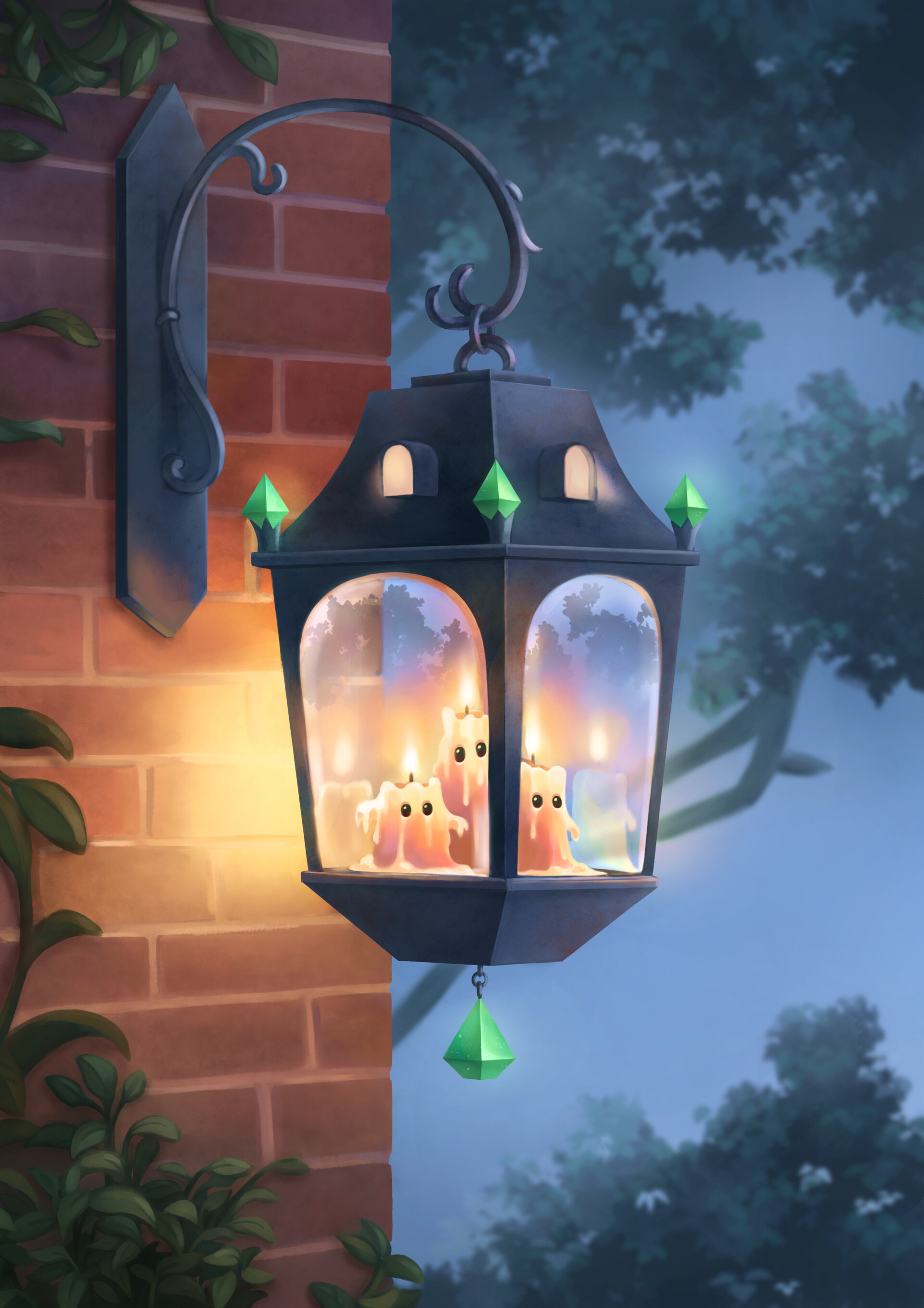 ArtStation - Lantern Painting