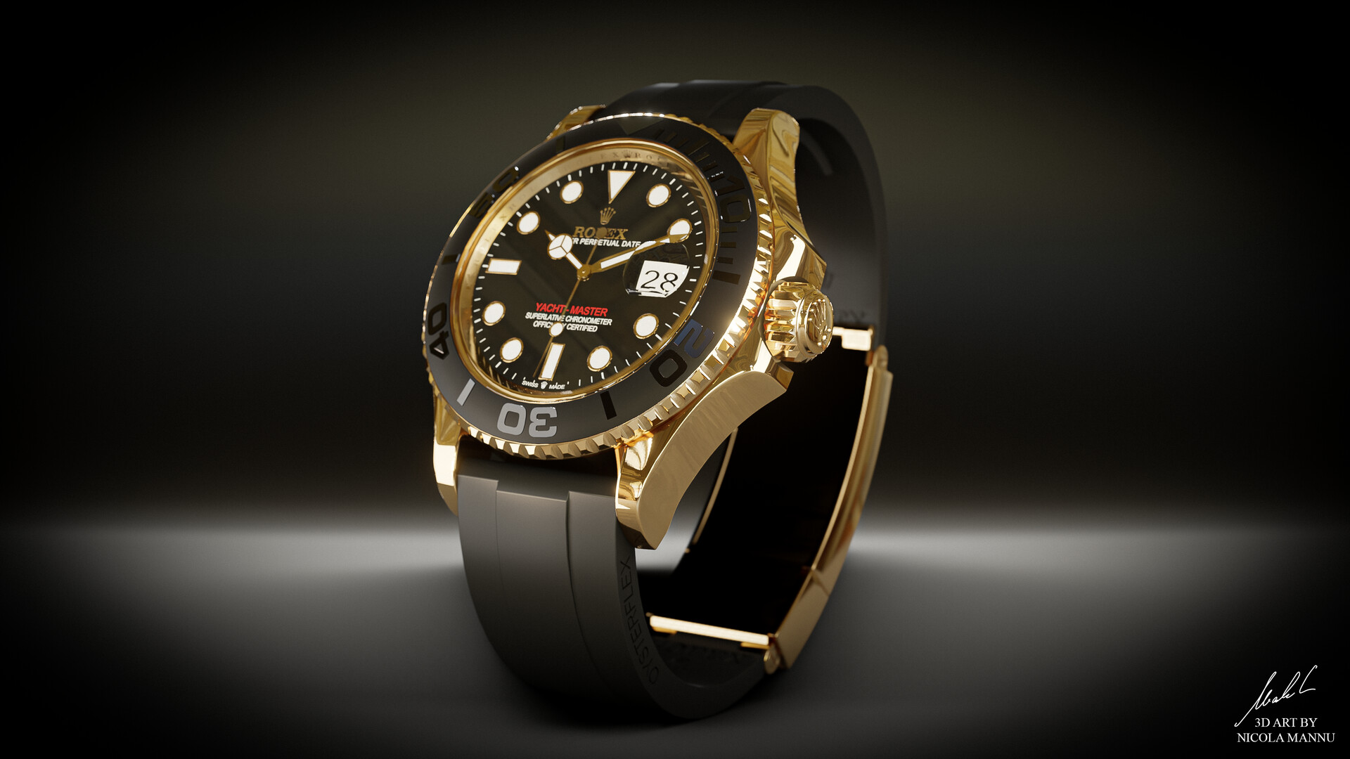 ArtStation - Rolex Yacht Master - Detailed Model