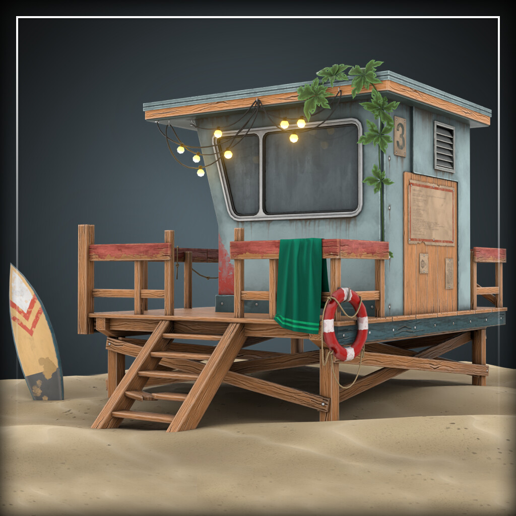 ArtStation - Lifeguard House
