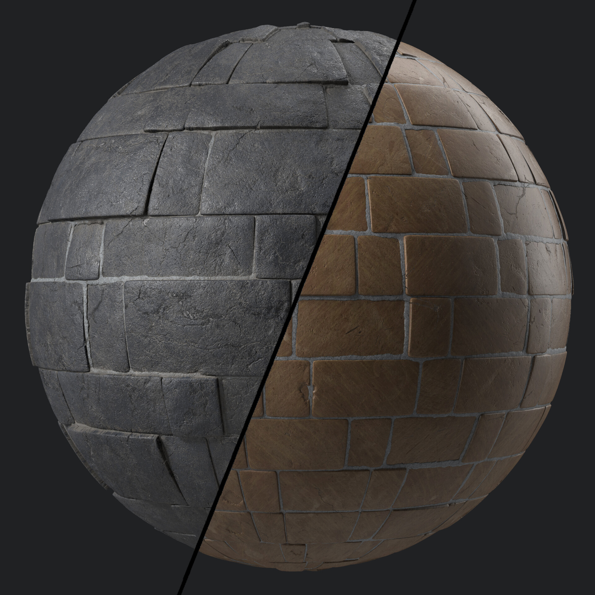 ArtStation - Stone Wall Materials 82- Slat Stone Wall | Sbsar Pbr 4k ...