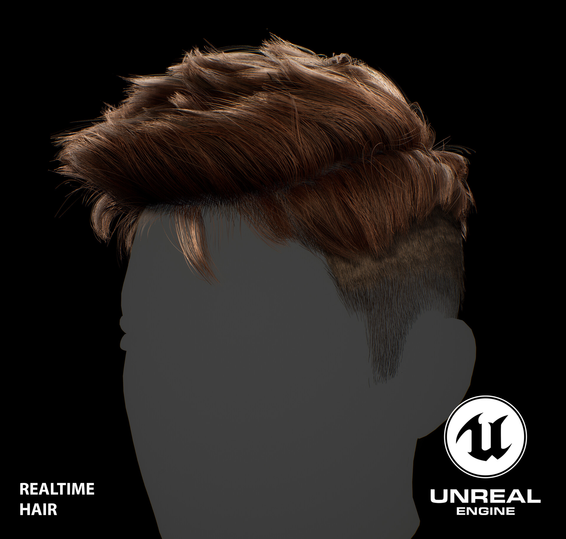 ArtStation - Real-Time Short male Hairstyle - Game Ready Haircards