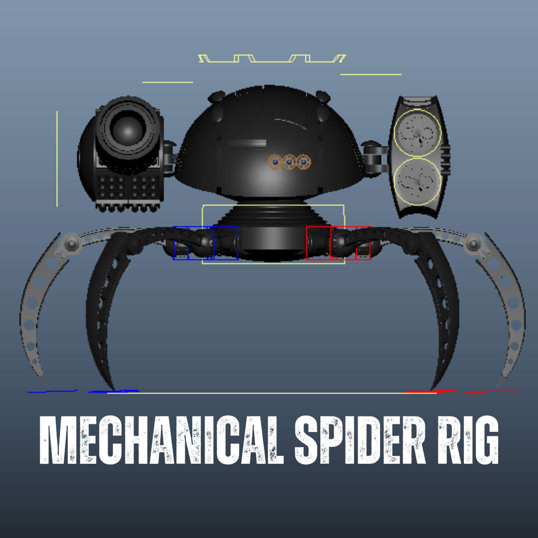 ArtStation - Mechanical Spider Rig