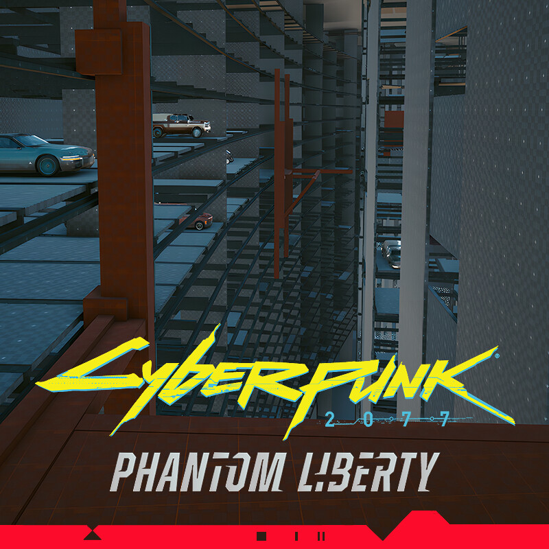 ArtStation - Cyberpunk 2077: Phantom Liberty - Stadium Parking