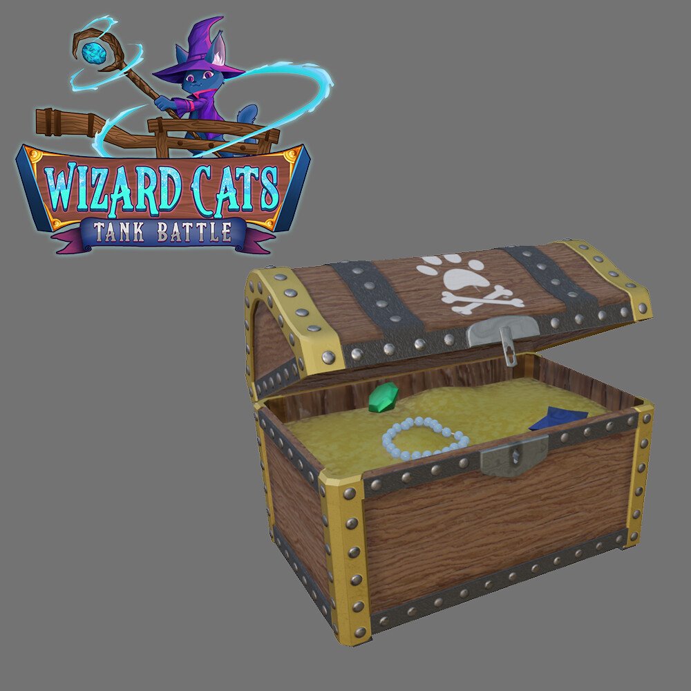 ArtStation - Treasure Chest | Wizard Cats Tank Battle