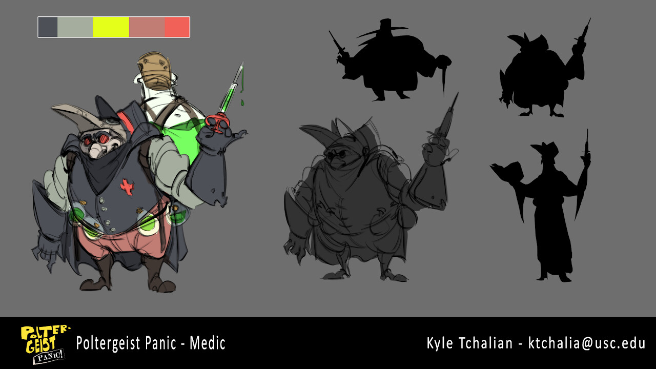 ArtStation - Poltergeist Panic! - Character Concepts