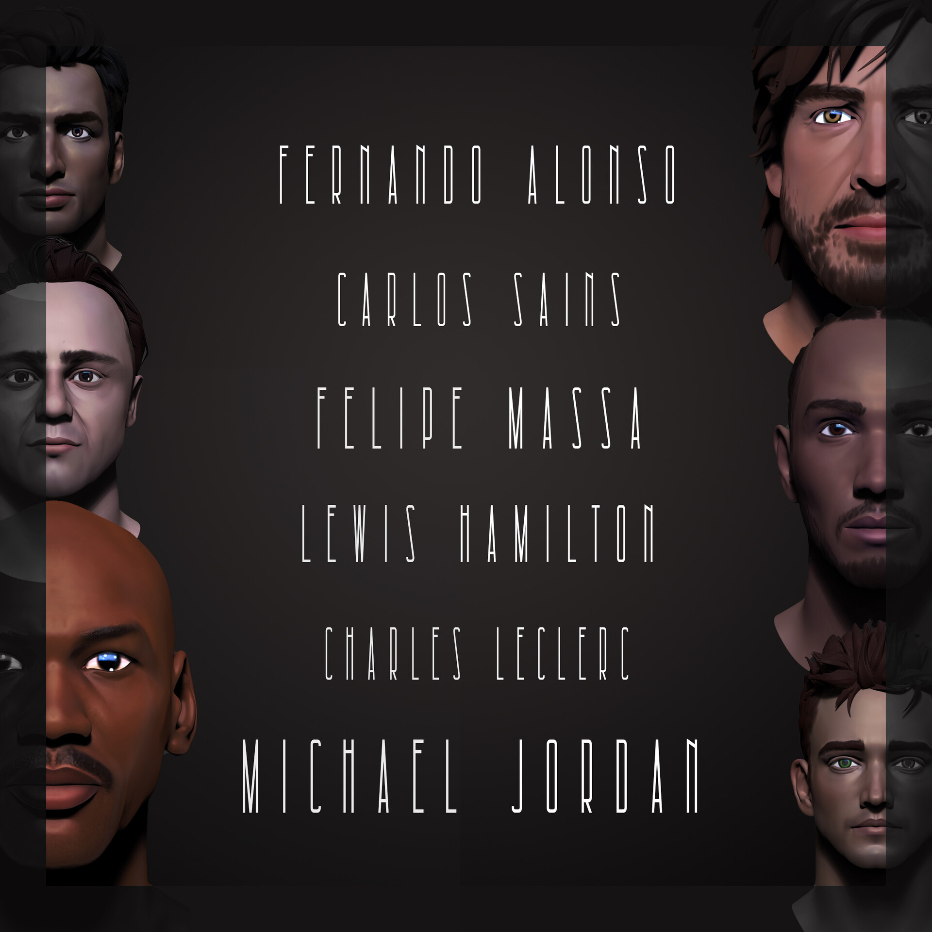 ArtStation - M Jordan & Formula 1 Racers