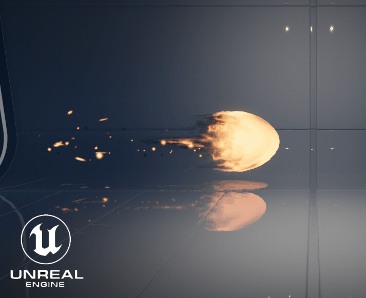 ArtStation - VFX FireBall Projectile Unreal