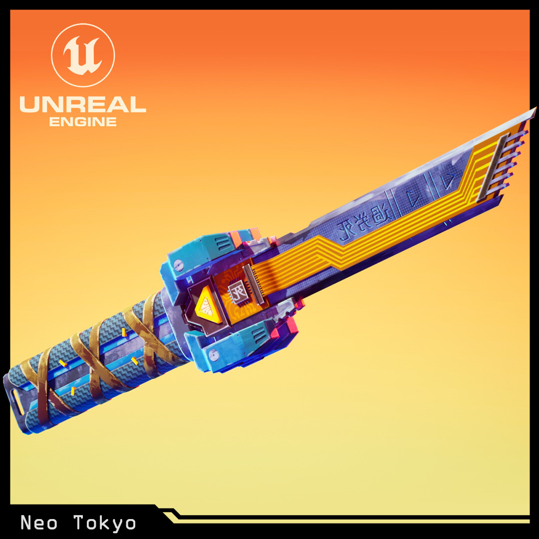 ArtStation - Gunrunner's Tanto - Neo Tokyo challenge