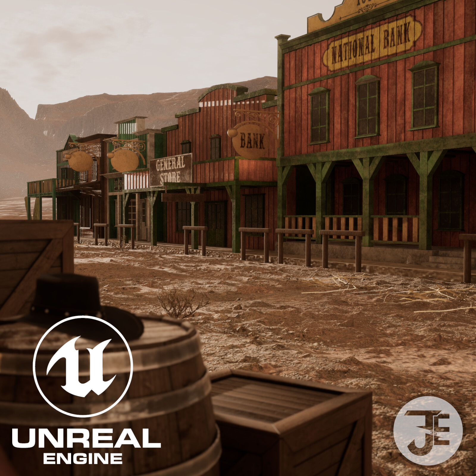 ArtStation - Wild West Town Unreal Engine