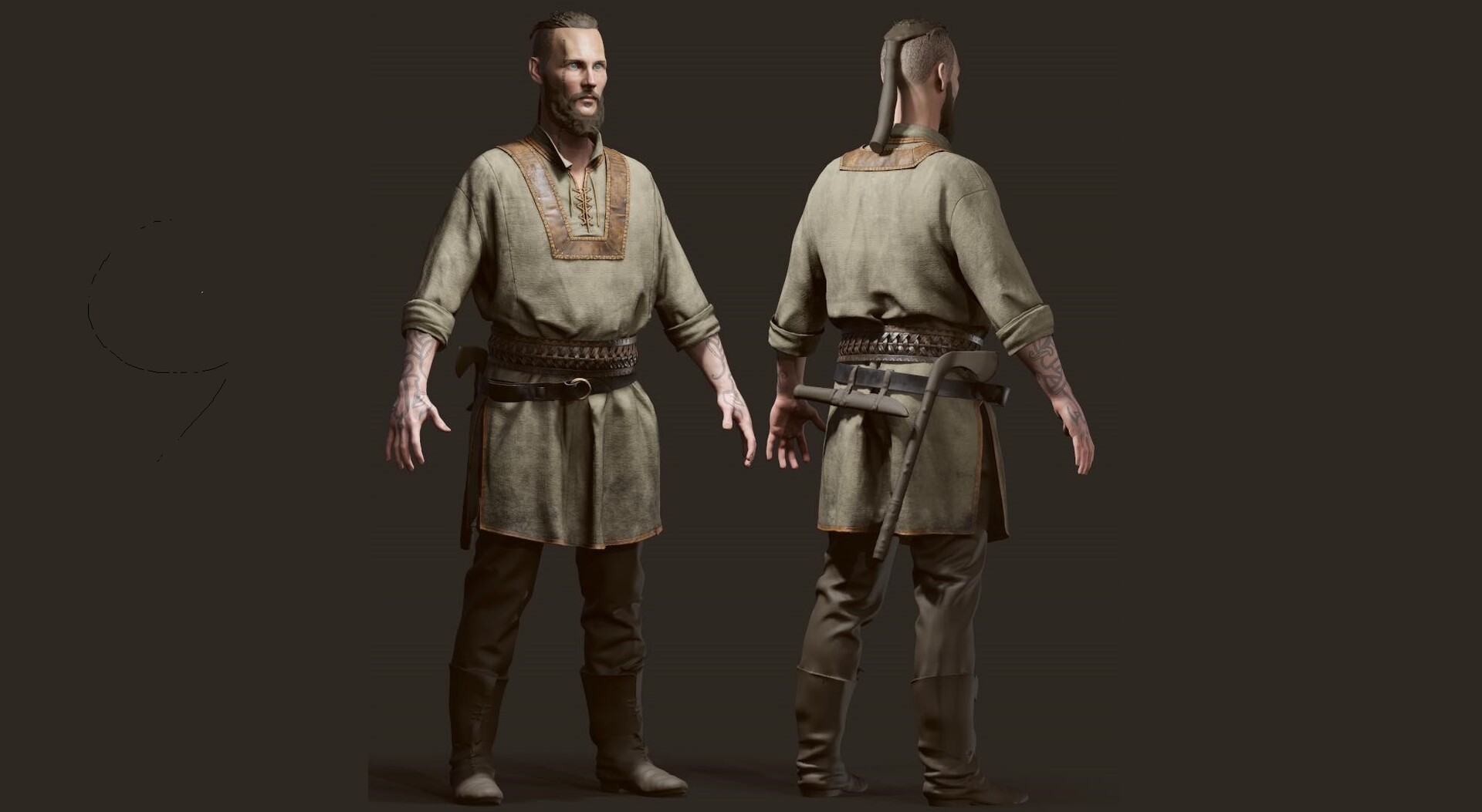 ArtStation - Ubbe Ragnarsson -Clothing Sketch