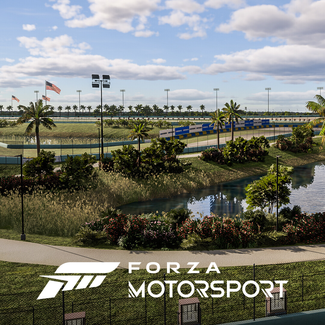 ArtStation - Forza Motorsport - Homestead-Miami Speedway - Terrain