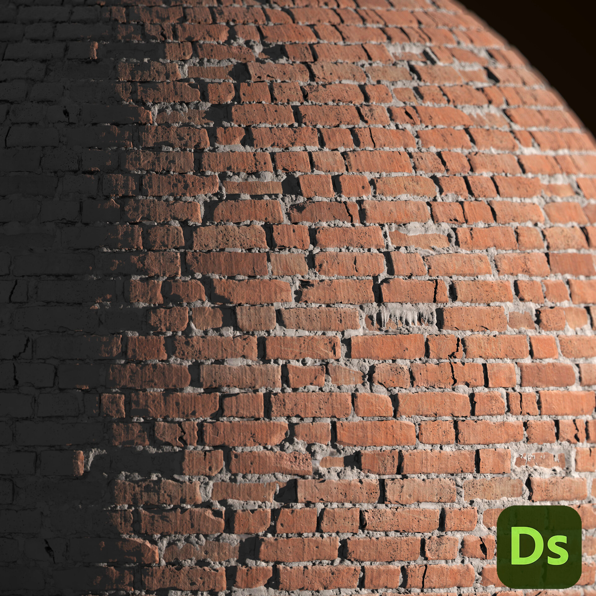 ArtStation - Old red bricks