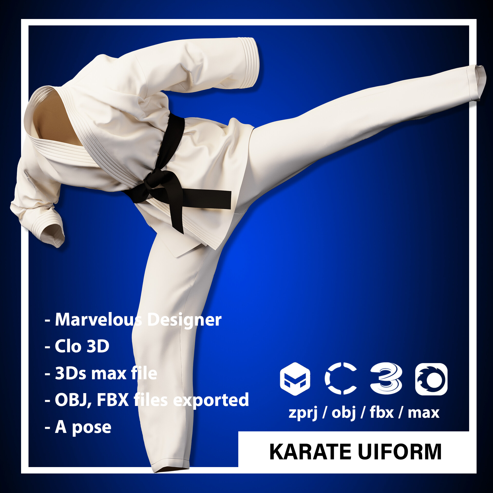 ArtStation - KARATE UNIFORM