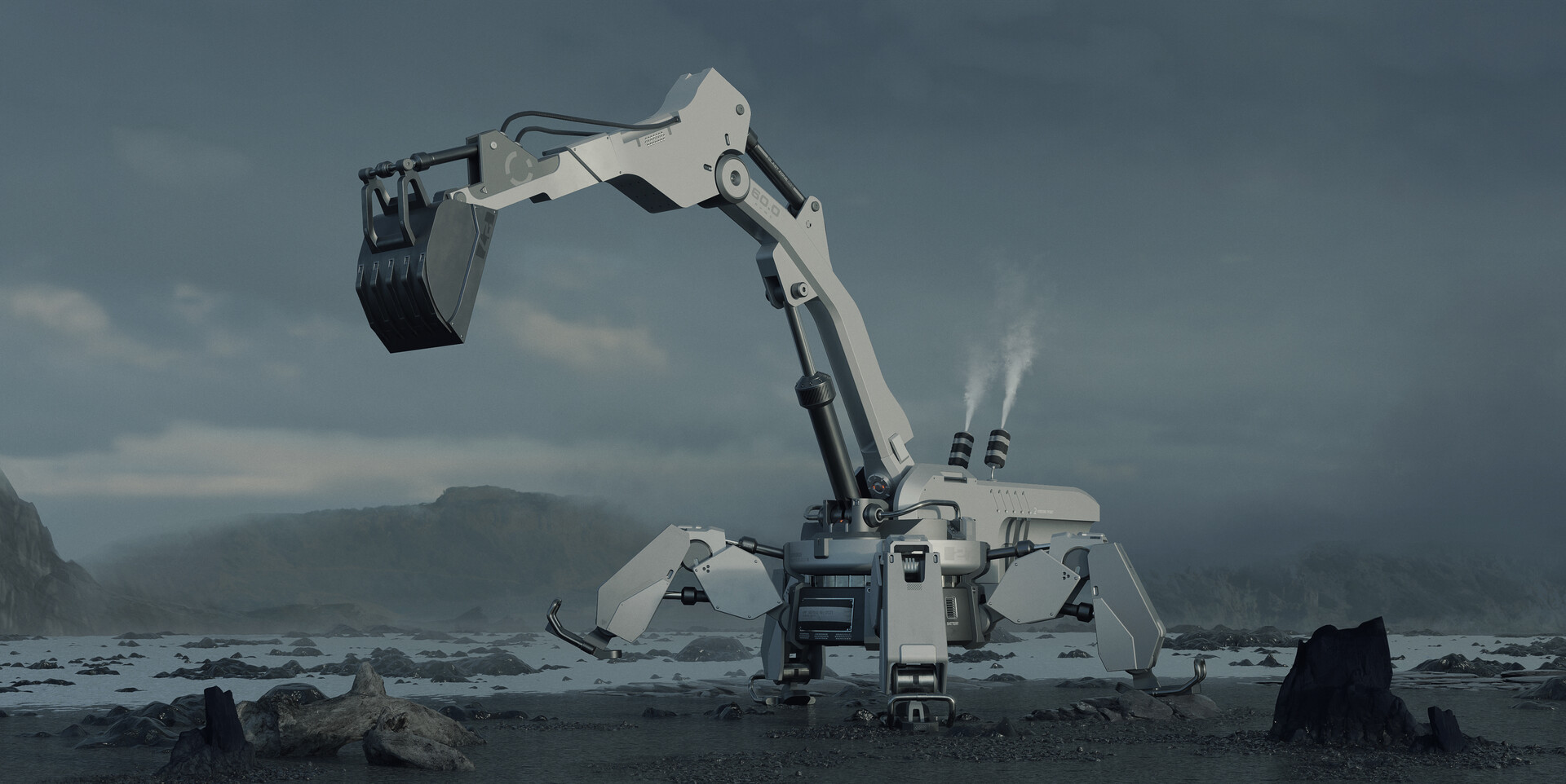 ArtStation - Excavation Vehicle Concept