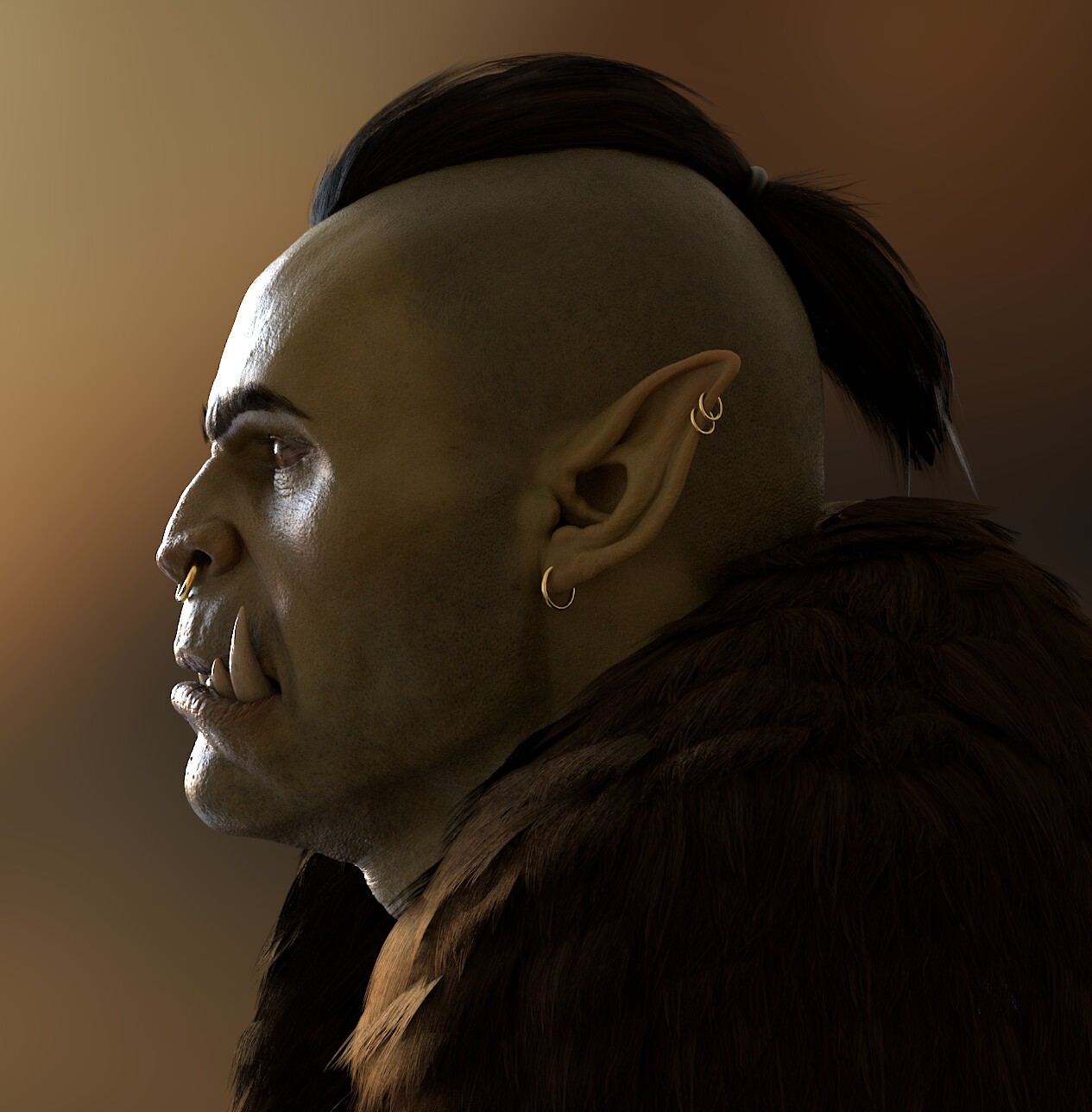 ArtStation - Orc Bust