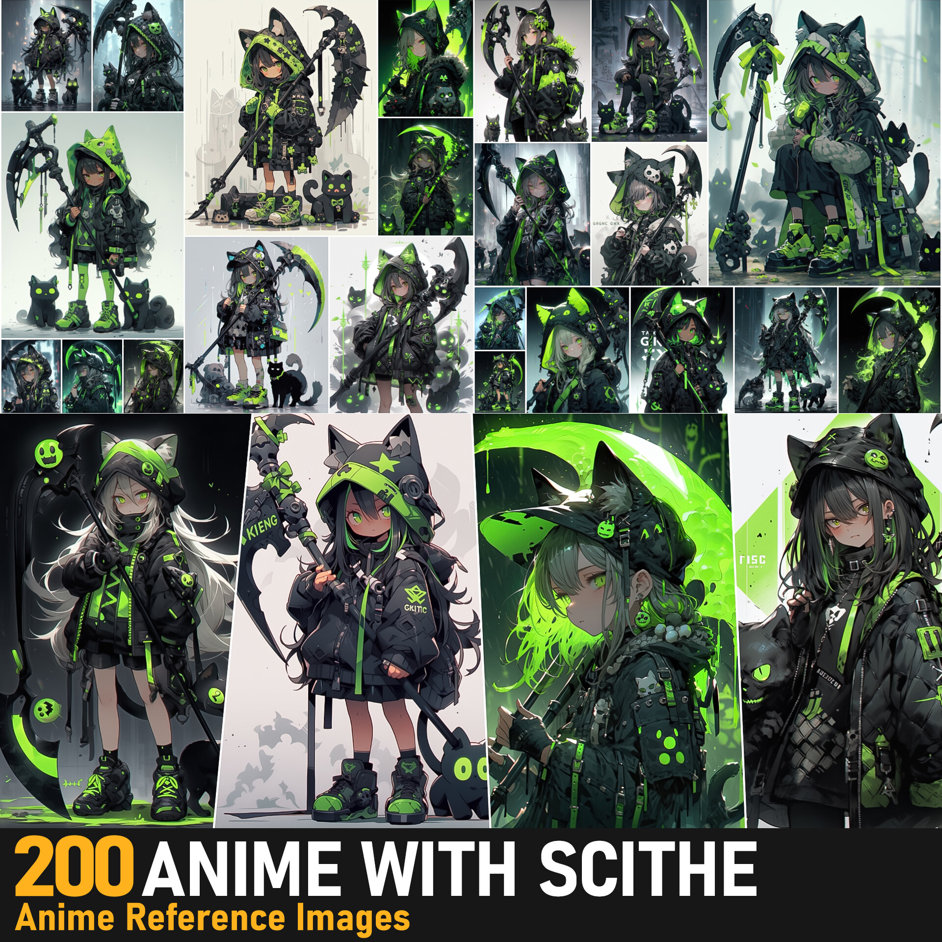 ArtStation - Anime With Scythe |4K Reference Images