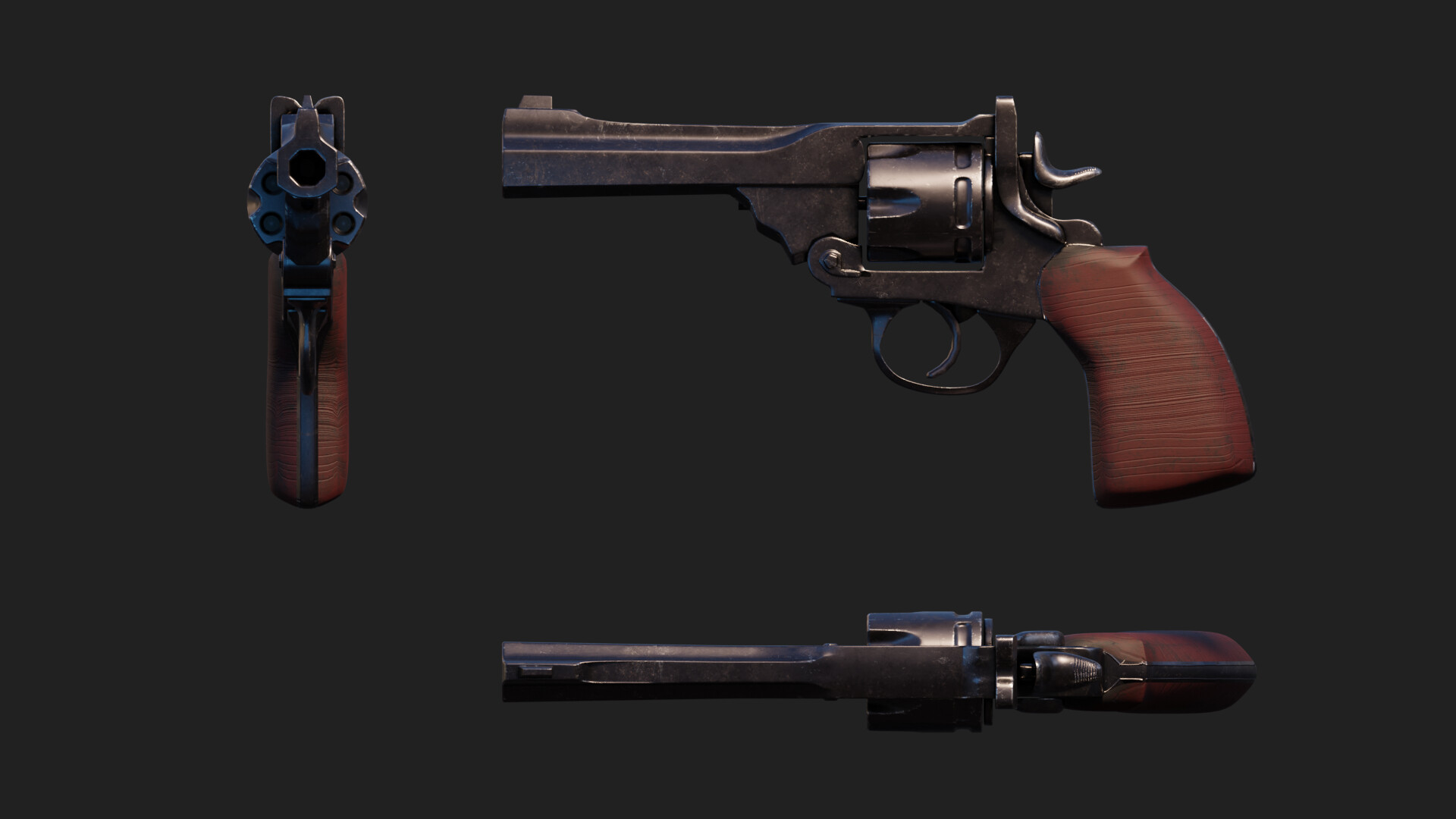 ArtStation - Stylized "Webley" revolver