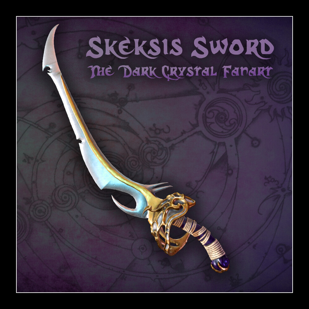 ArtStation - The Dark Crystal's "Trial By Stone" Sword | 3D Prop