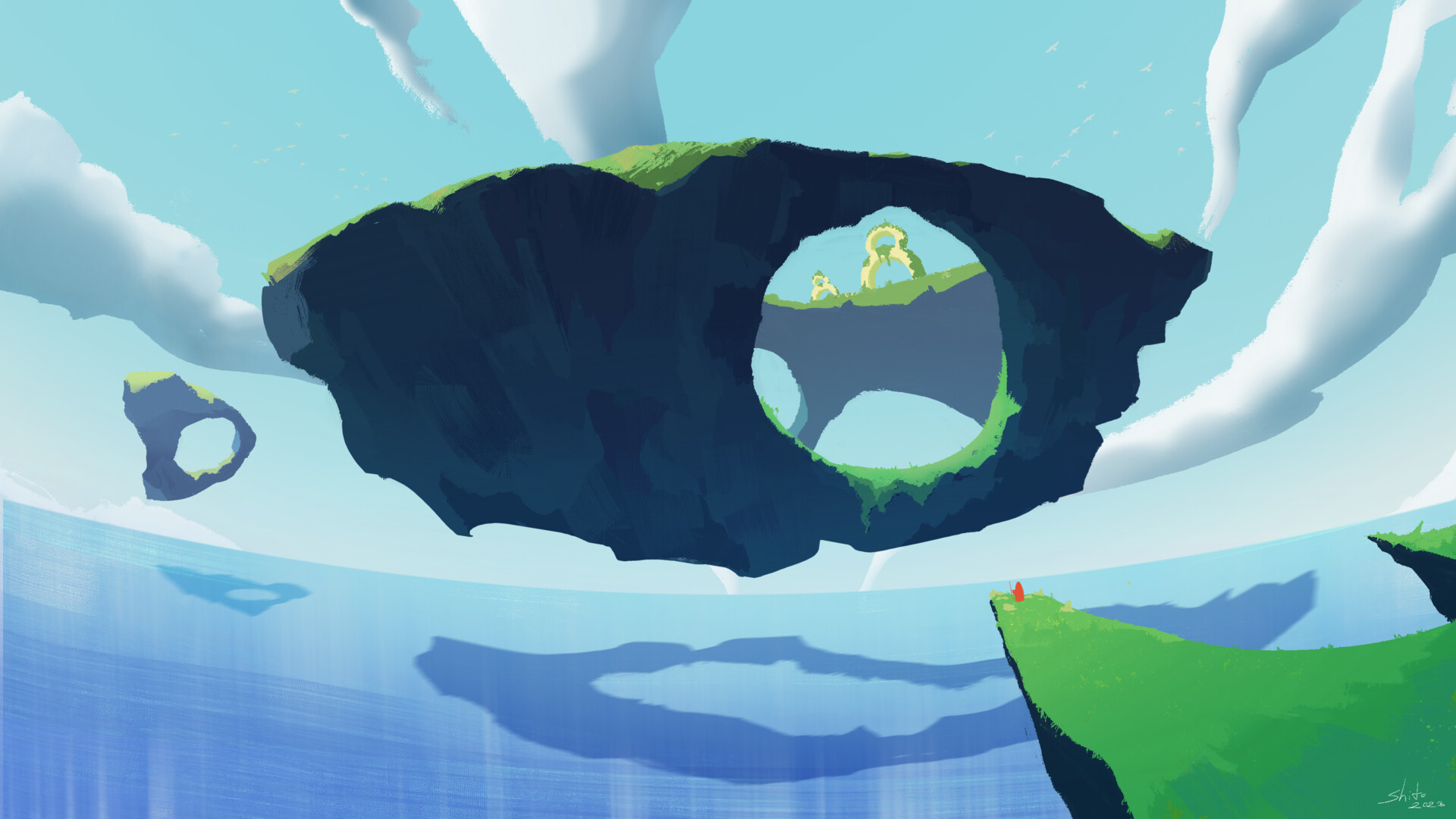 ArtStation - The Blue Island