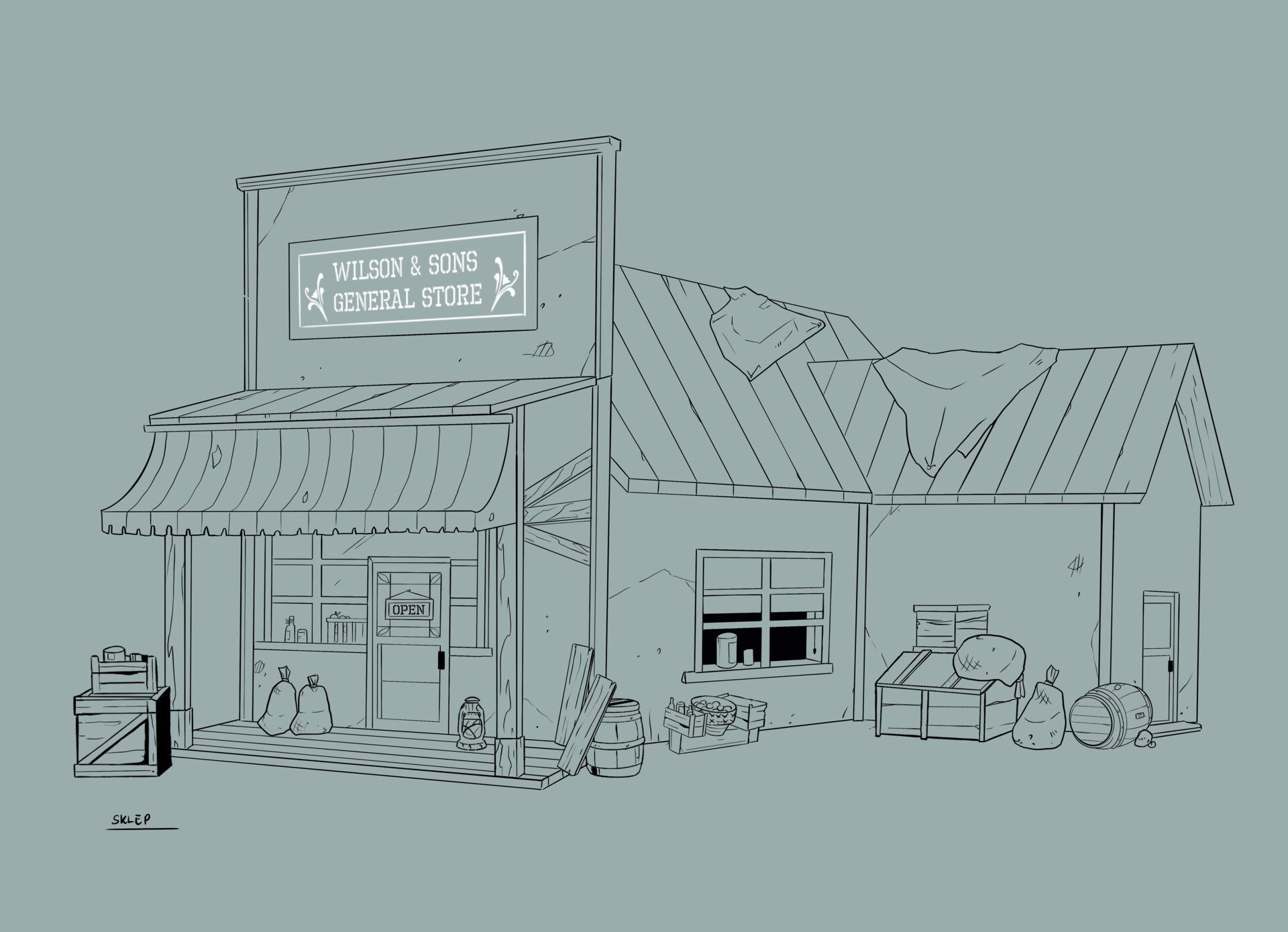 ArtStation - Building concepts for game project