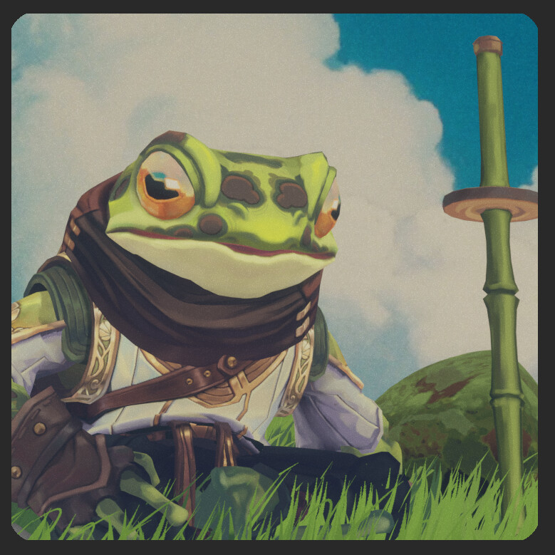 ArtStation - Frog - Hand-paint character