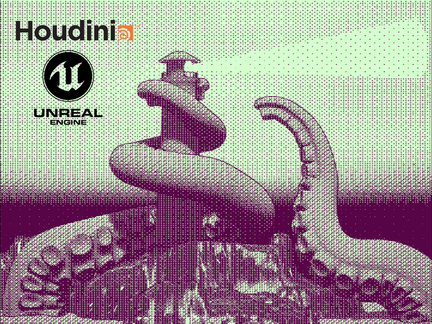 ArtStation - World of Horror Diorama in Houdini and UE