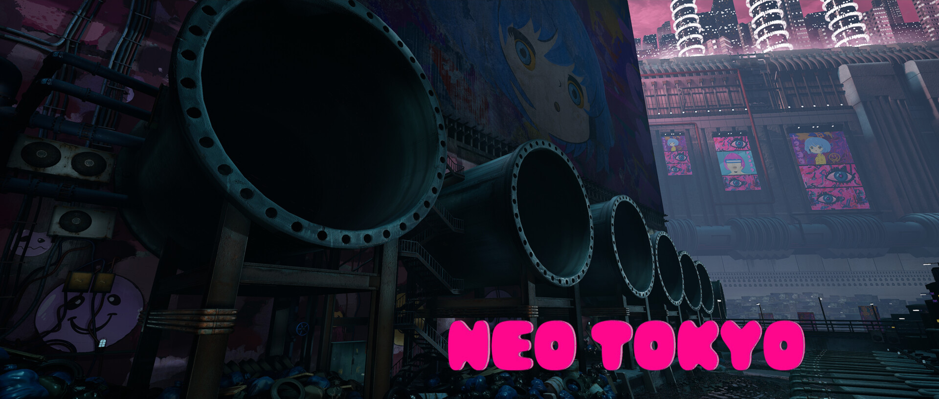 ArtStation - Neo Tokyo: Exponential Reality Environmental scene