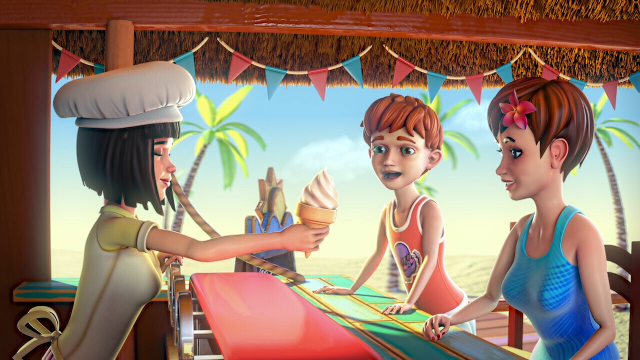 ArtStation - Cooking Fever Ice Cream Bar 3D