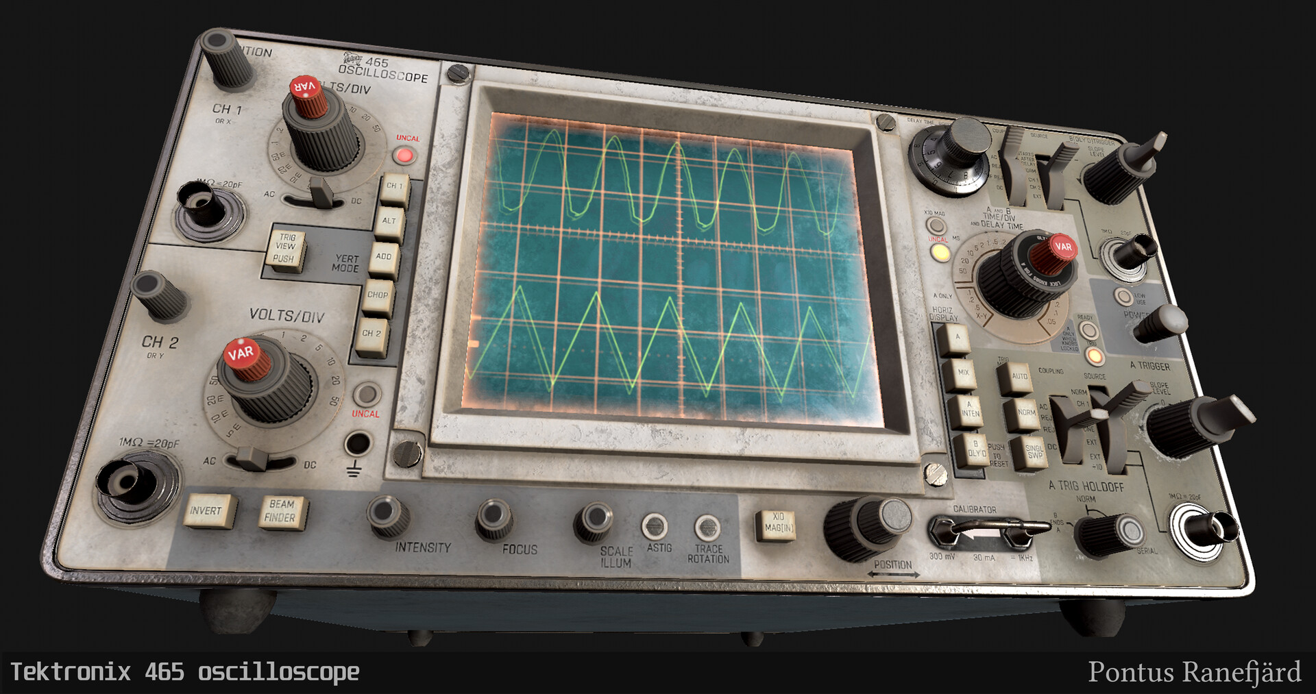 ArtStation - Tektronix 465 Oscilloscope
