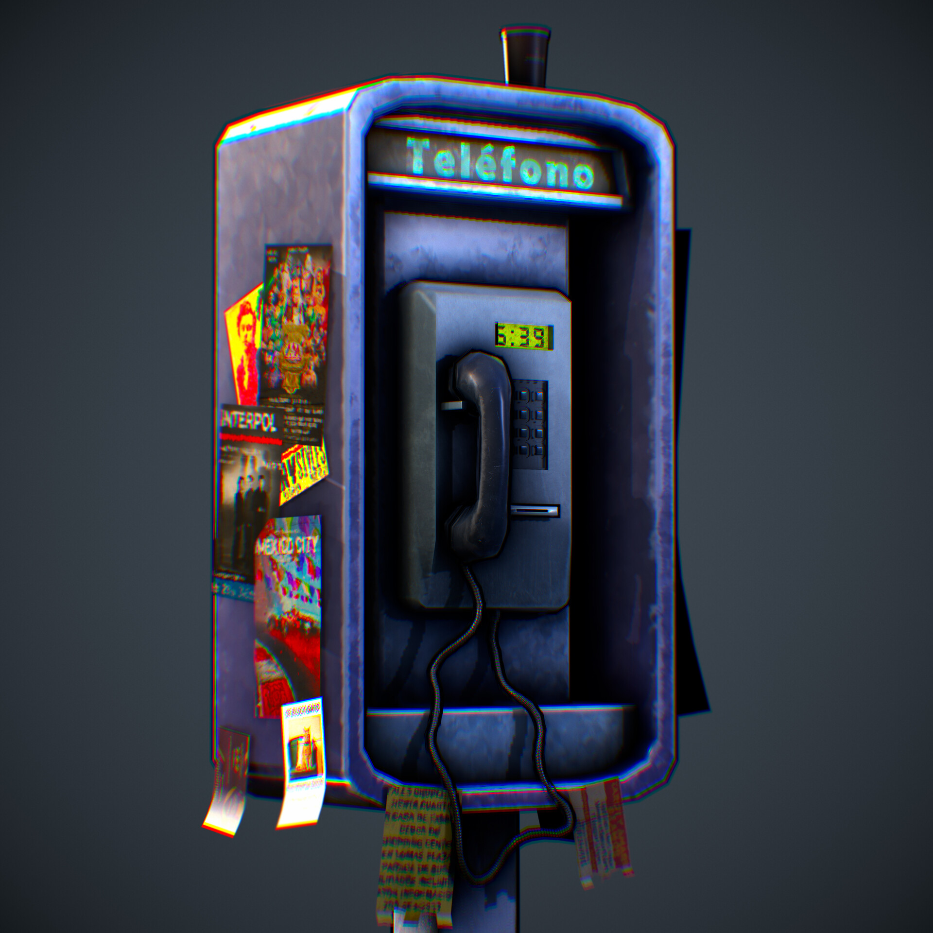 ArtStation - Telephone box