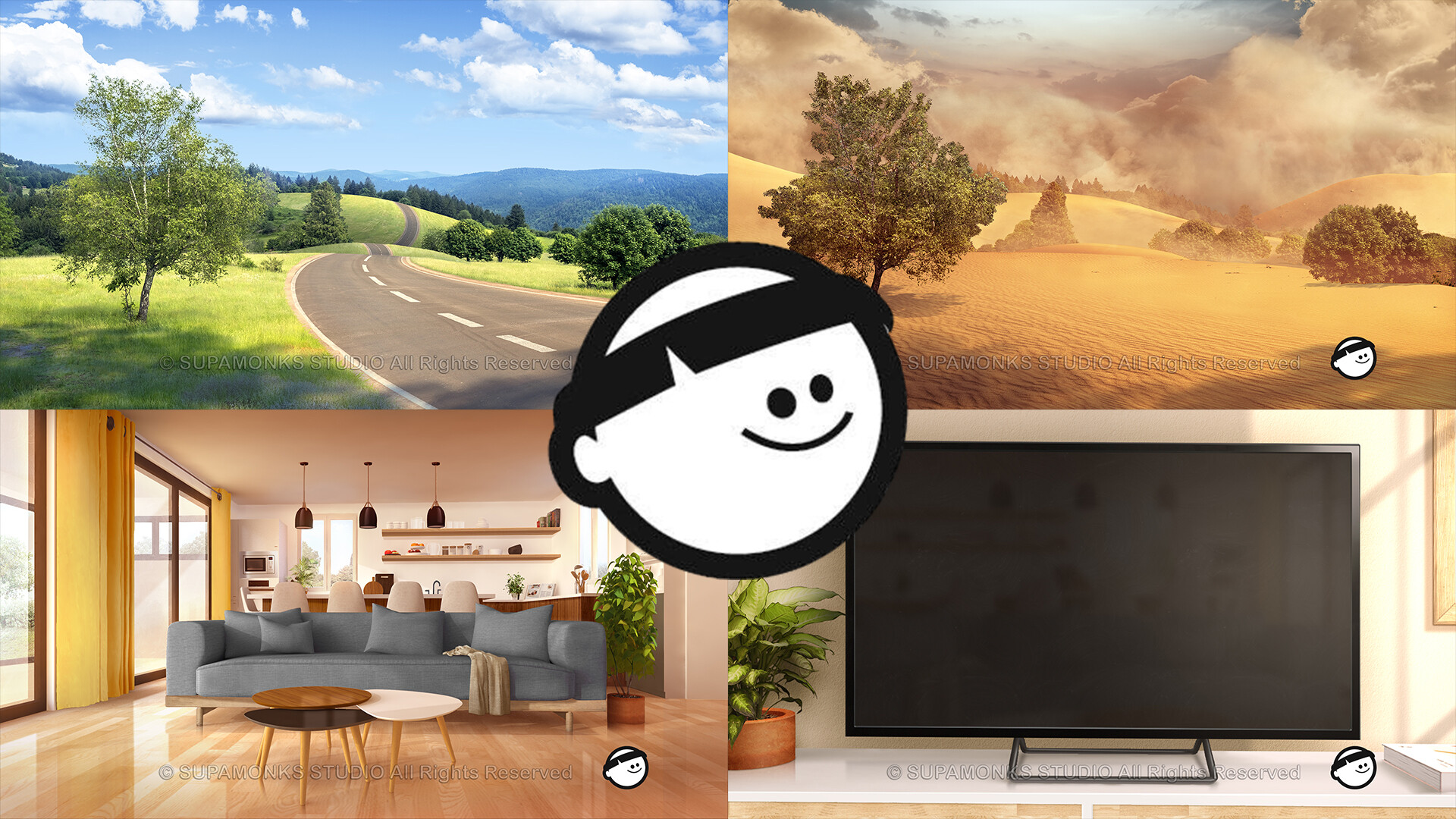 ArtStation - Backgrounds Frutti & Veggi S04 Supamonks