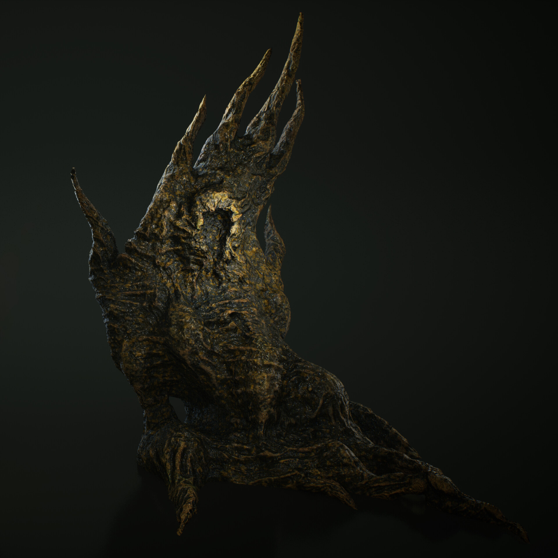 ArtStation - Alien Mold Plant | 3D organic props concepts