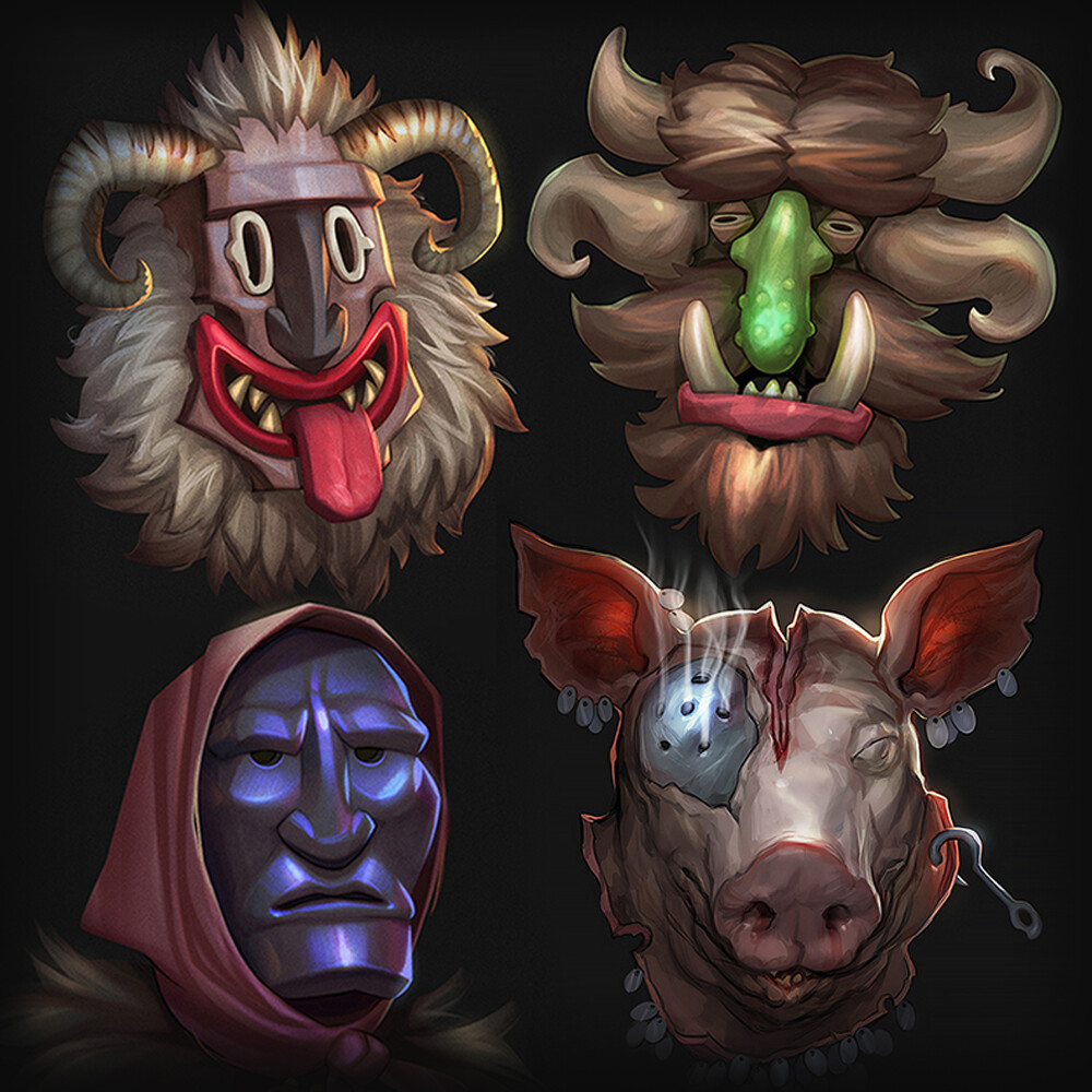 ArtStation - Pagan Masks
