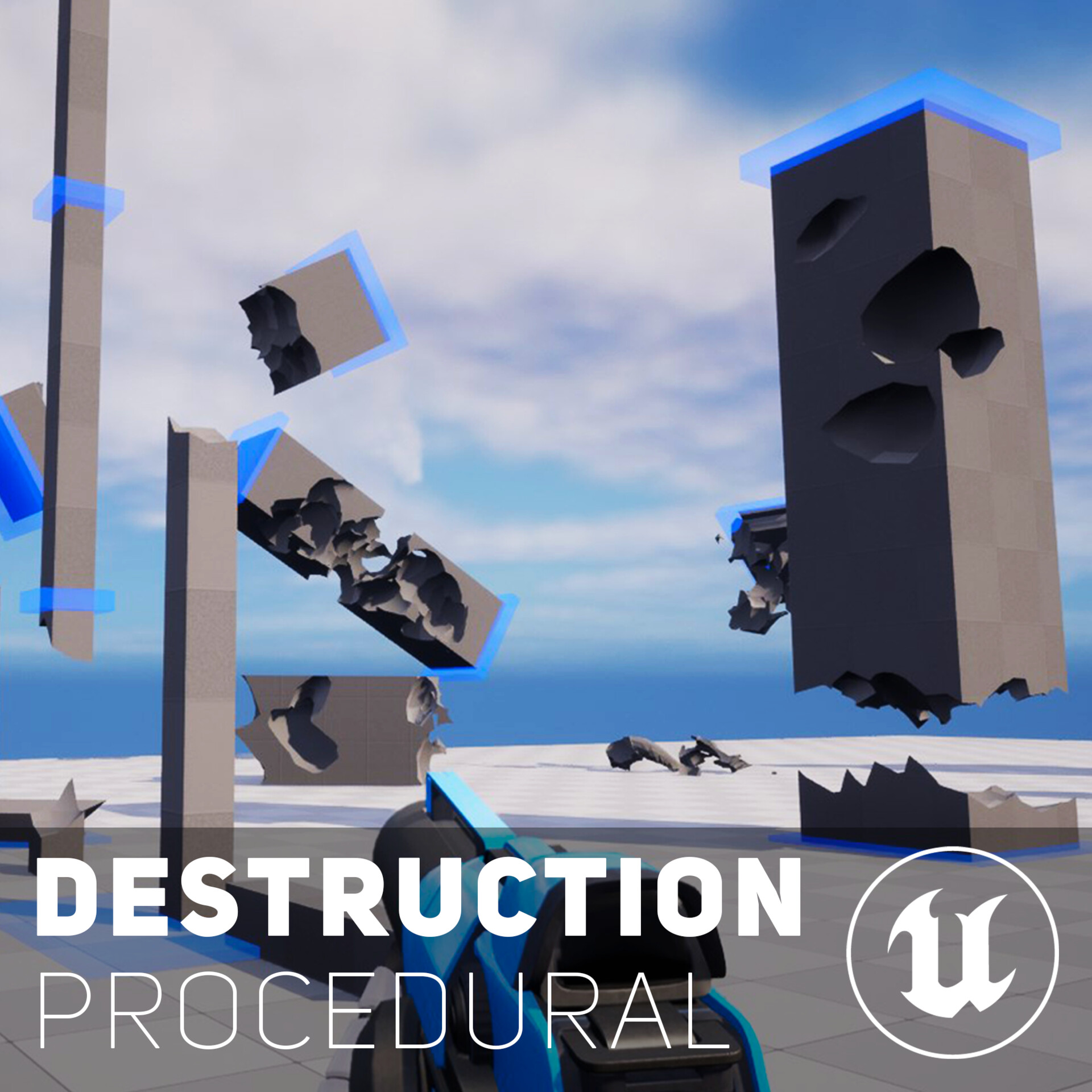 ArtStation - Procedural Mesh Destruction in real time, No Bake and No ...