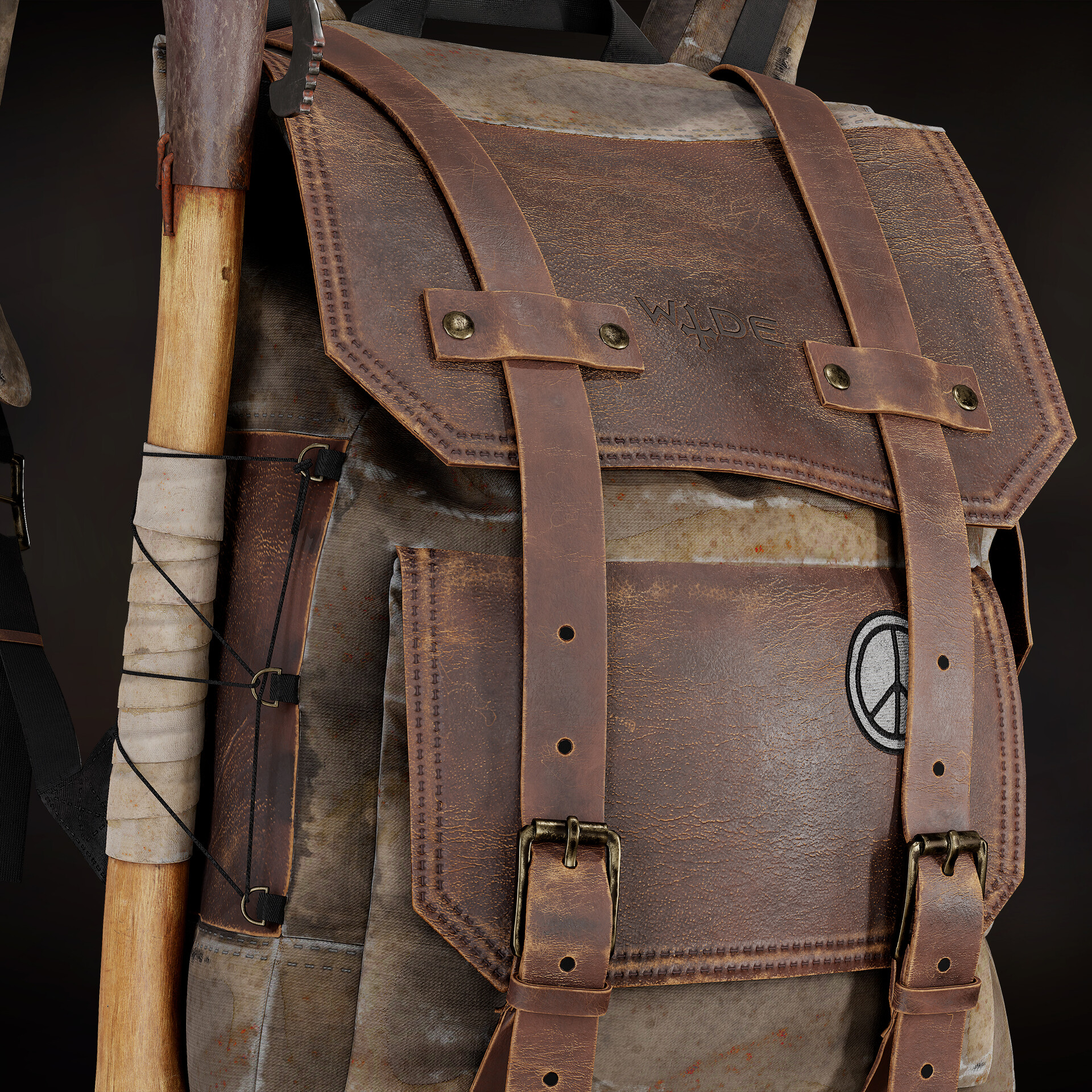 ArtStation - Post-apocalypse backpack