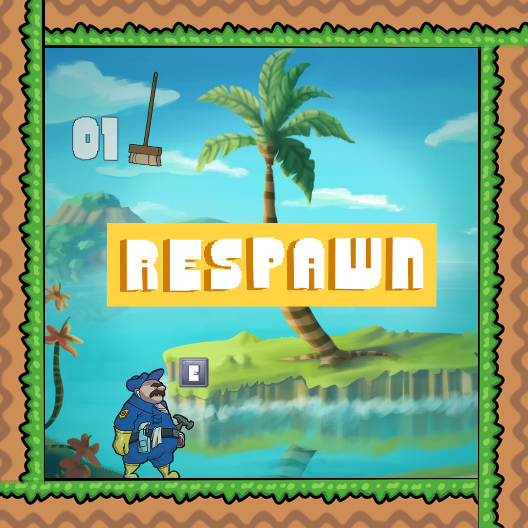 ArtStation - GAME JAM - RESPAWN - Backgrounds and UI