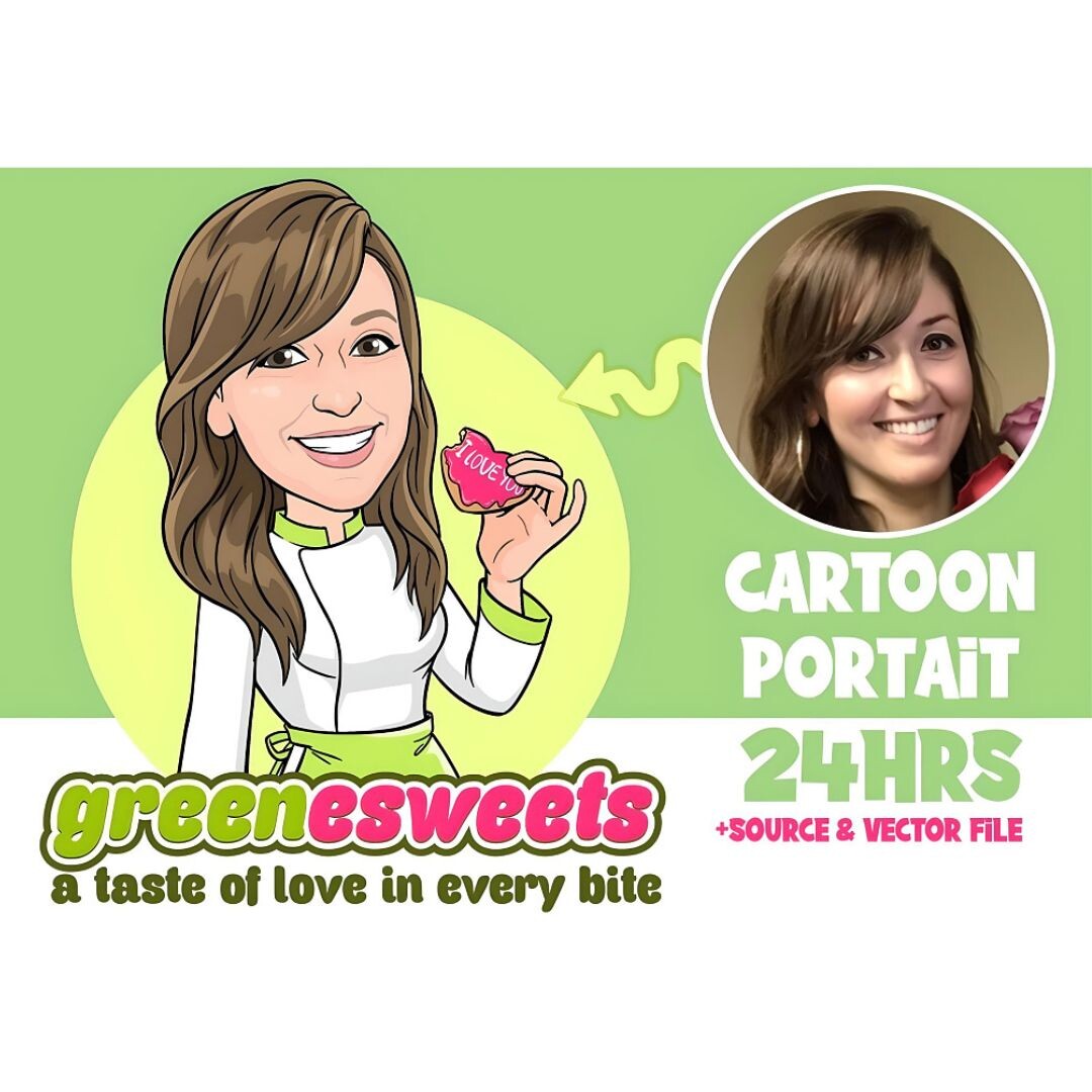 ArtStation - female cartoon logo