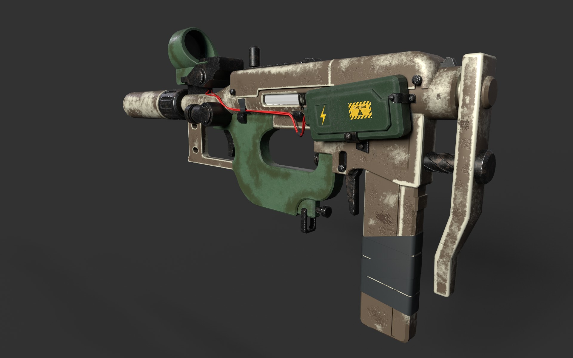 ArtStation - Submachine scrap gun