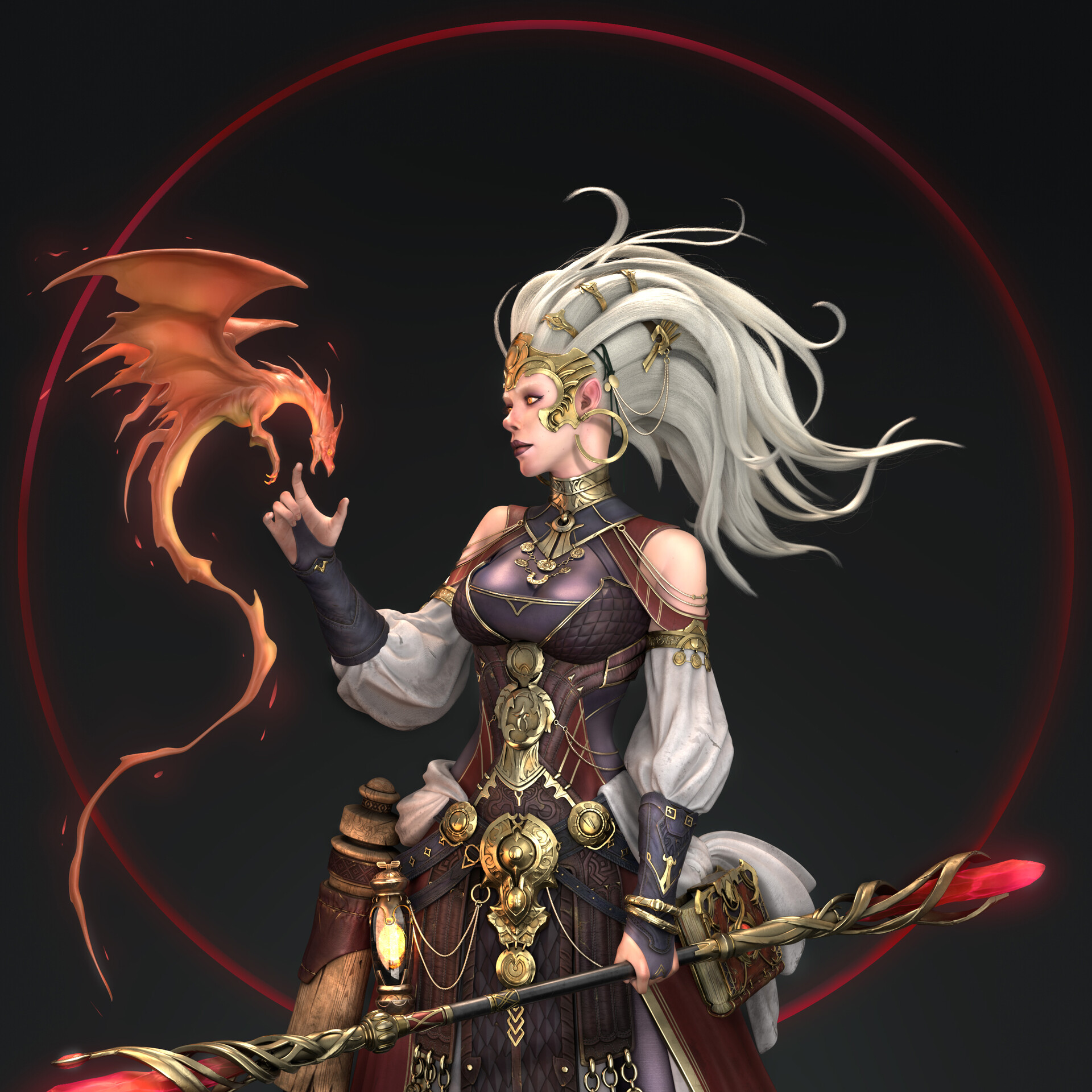 ArtStation - Fire wizard