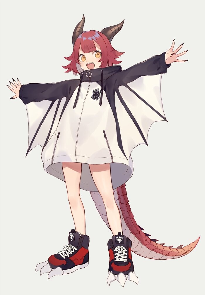 ArtStation - Dragon girl 2D SPINE