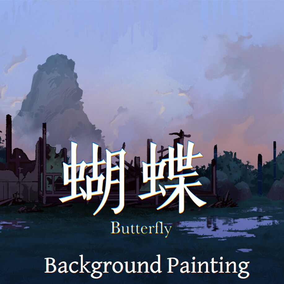 ArtStation - Background painting from Butterfly