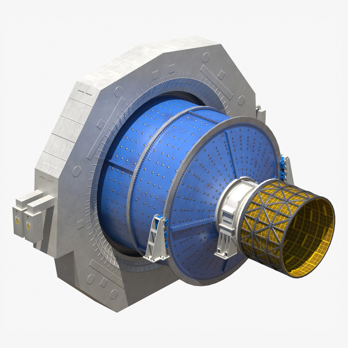ArtStation - Grinding Mill - SAG. Mining process.