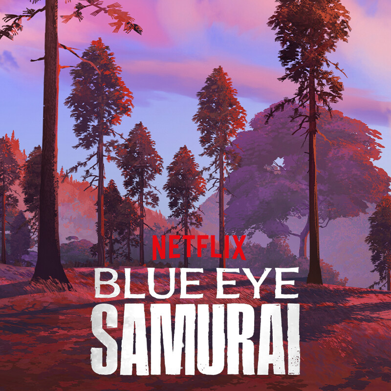 ArtStation - Netflix Blue Eye Samurai Backgrounds 07