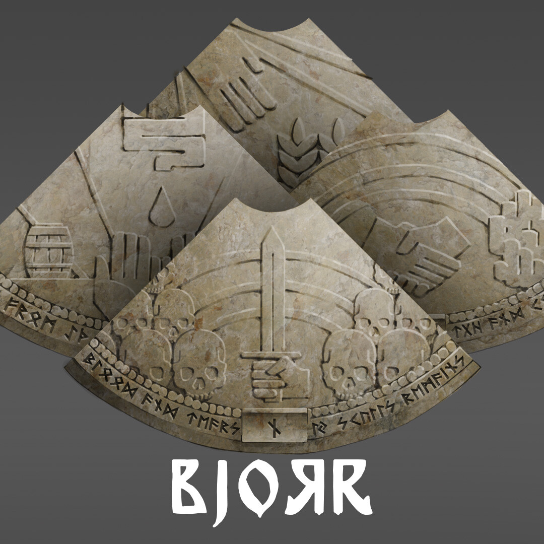 ArtStation - Bjorr Stone Shield Story