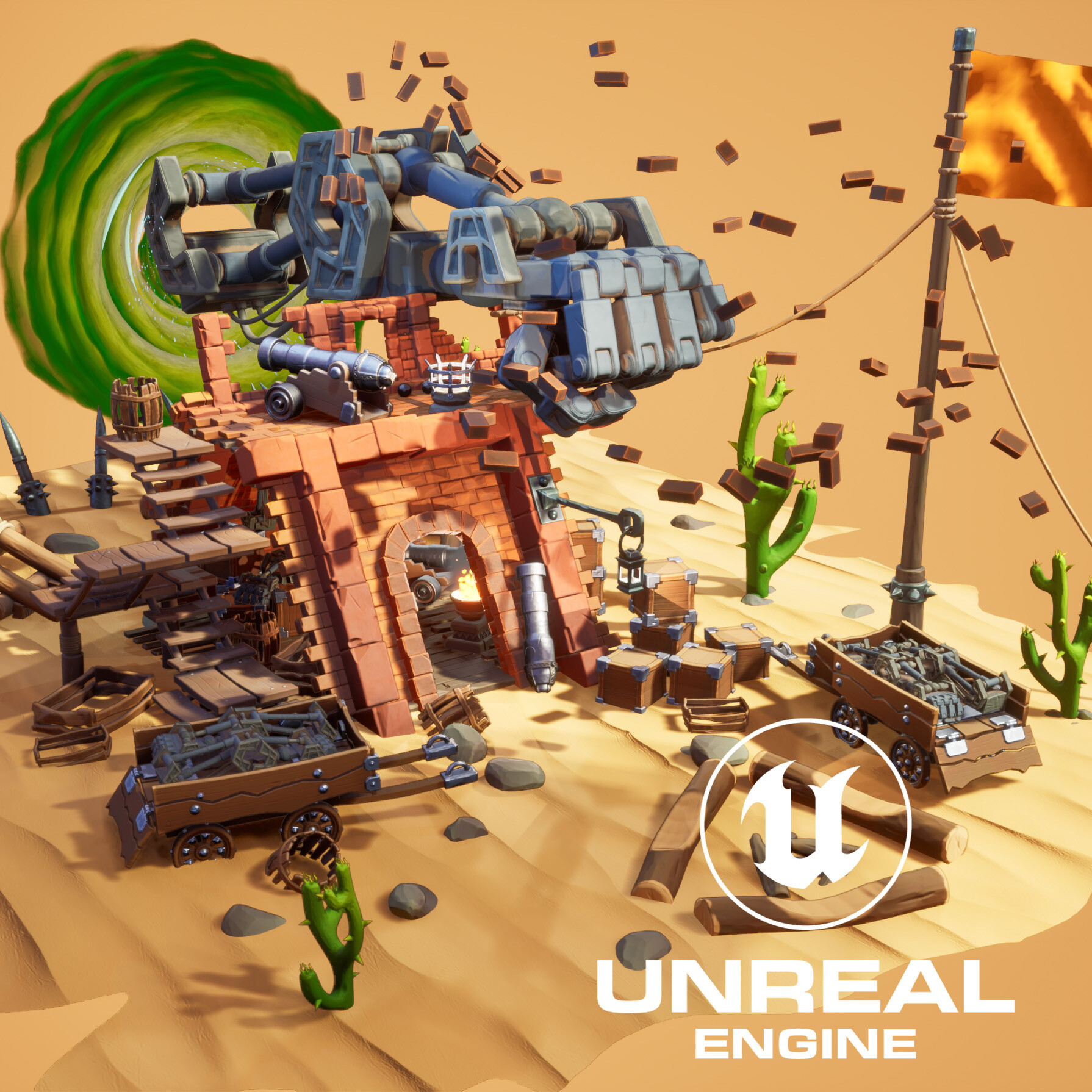 ArtStation - Desert Fortress