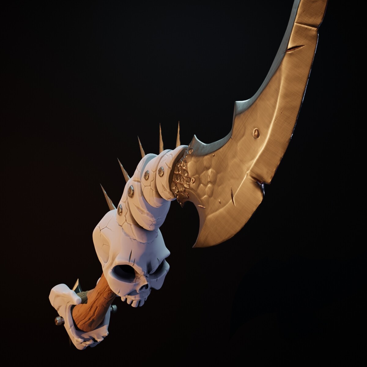 ArtStation - Stylized bone sword