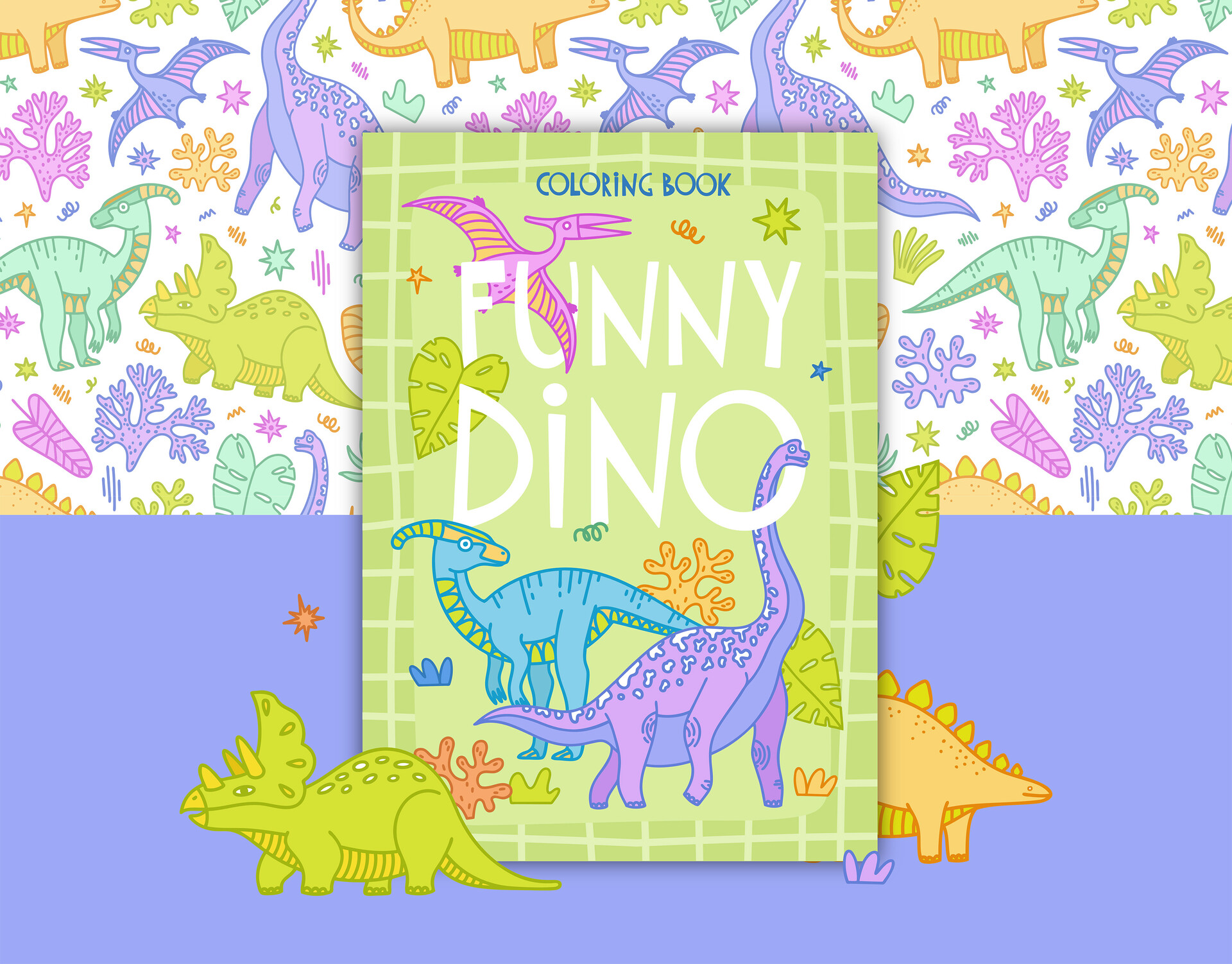 ArtStation - Dino Coloring Book