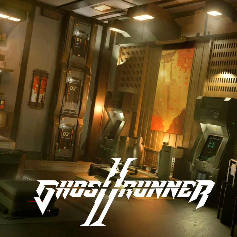 ArtStation - Ghostrunner 2 - Kiras Room Section Concept - ONE MORE LEVEL / 505 GAMES